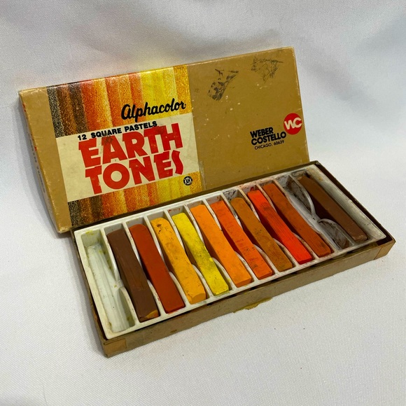 weber castello | Office | Vintage Alfacolor Earthtones Square Pastels ...